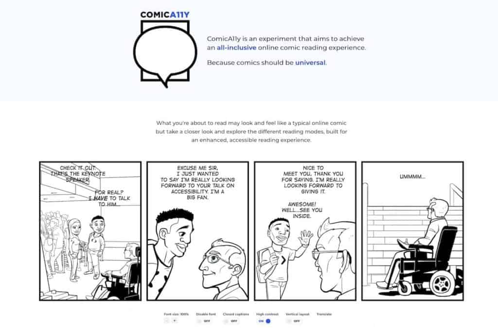 ComicA11y: An accessible and inclusive web comics experiment - Celso ...